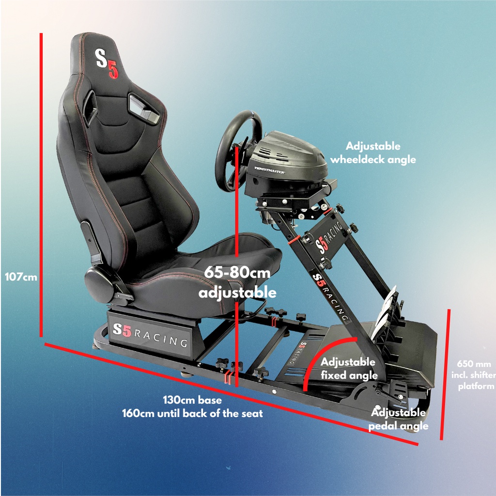 S5 Supra Racing Simulator Wheelstand with seat for G27 G29 T300RS ...