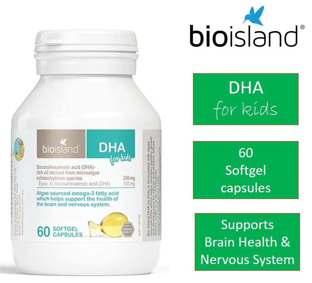 Bioisland Bio Island DHA for kids 60 Softgel Capsules | Shopee Singapore