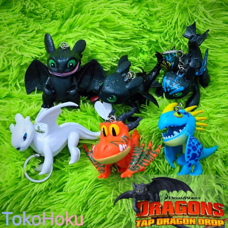 GANTUNGAN Keychain How to Train Your Dragon Action Figure Toothless ...