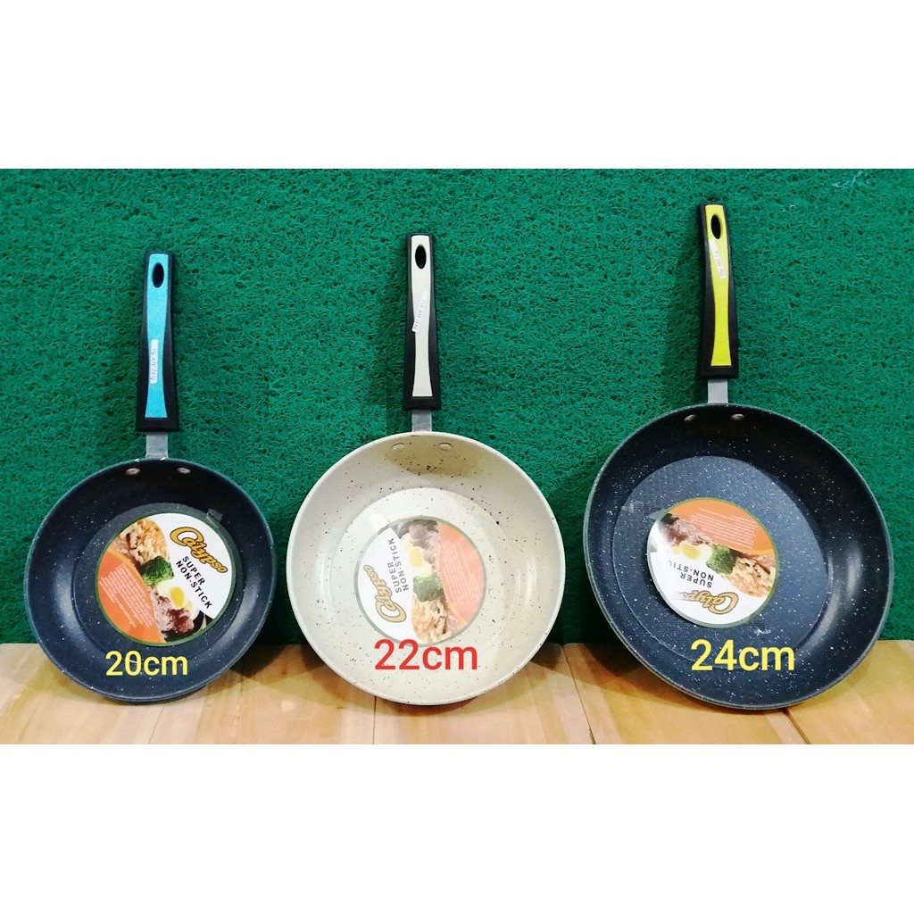 TEFLON CALYPSO COLOR 20CM 22CM 24CM FRY PAN NON-STICK PAN | Shopee ...
