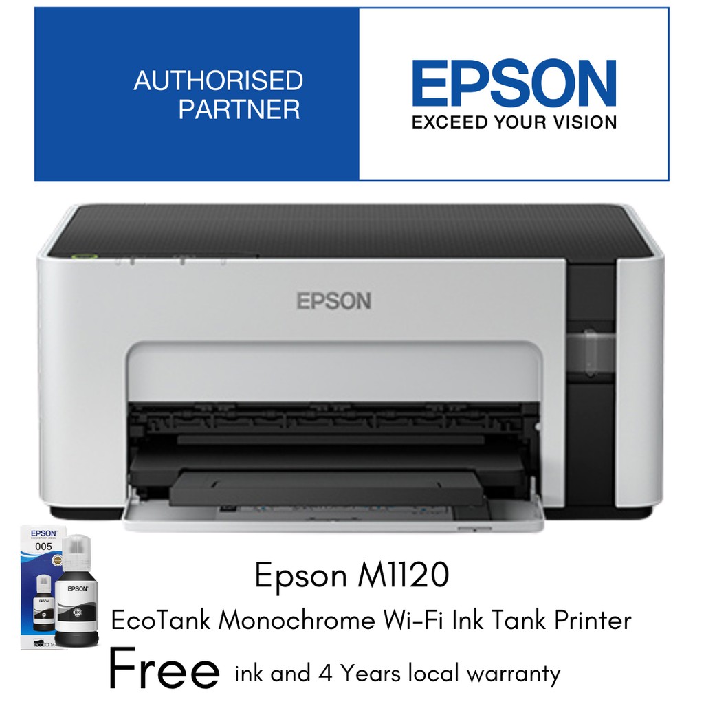 Epson EcoTank Monochrome M1120 Wi-Fi Ink Tank Printer | Shopee Singapore