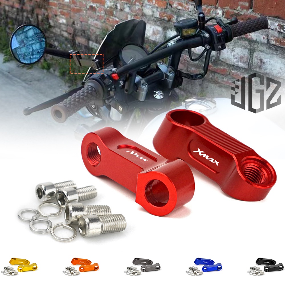 for YAMAHA XMAX 250 300 100 Motorcycle CNC Rearview Mirror Adapter Kit ...