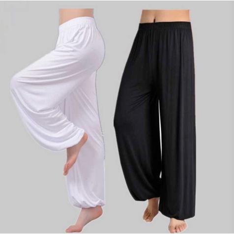 【Men's Martial Arts Training Tai Chi Pants】,Women's White Yoga Exercise ...