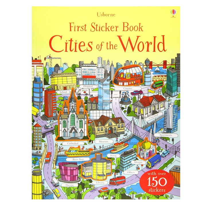 Usborne First Sticker Book Cities of the World | Shopee Singapore