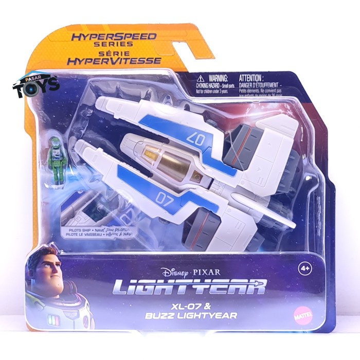 Disney Pixar Lightyear Hyperspeed Series XL-07 Spaceship & Buzz ...