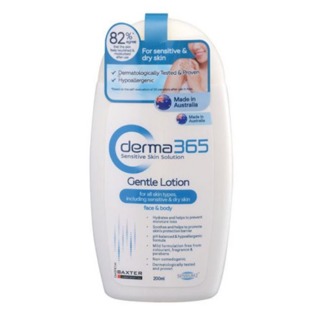 OFFER! Derma 365 Derma365 Gentle Face & Body Lotion 200ml | Shopee ...