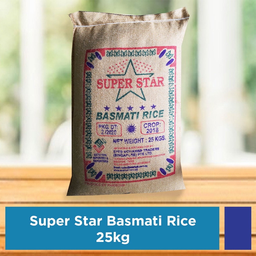 SuperStar Basmati Rice 25 KG [short grain] | Shopee Singapore