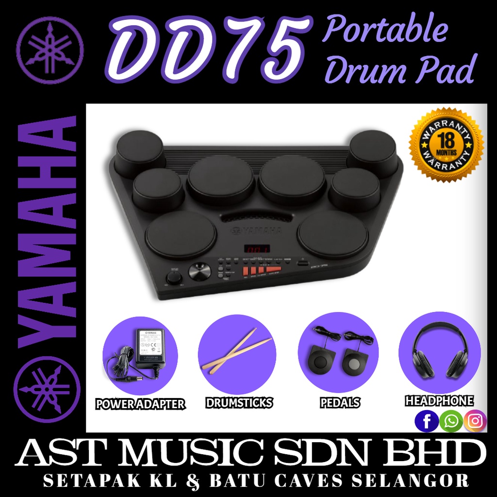 Yamaha DD75 Portable Digital Drum ( Dd75 / dd75 ) | Shopee Singapore