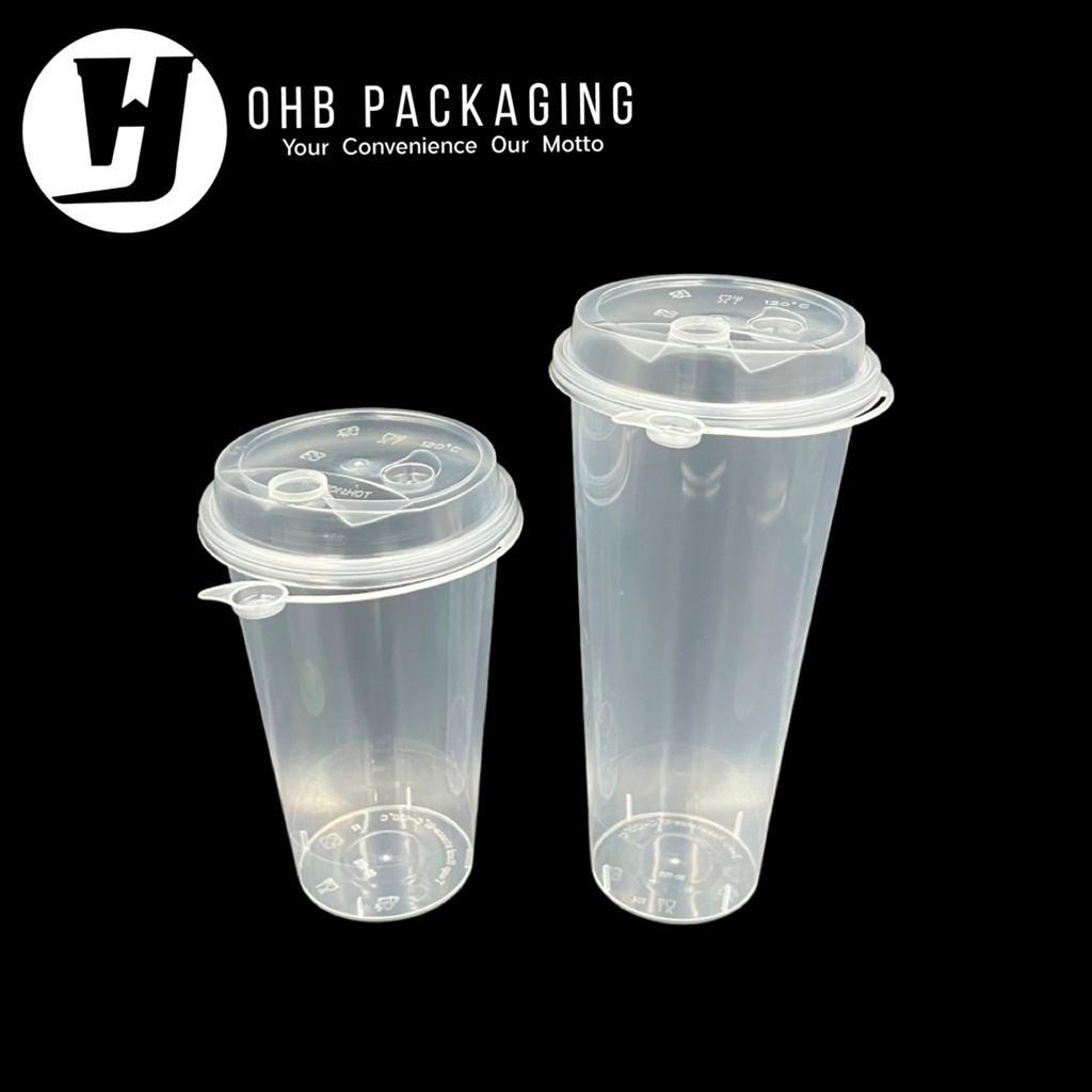 [Ready Stock SG] [100pc] 360ml/500ml/700ml Hard Sturdy Plastic PP Cups / Disposable plastic cups ...