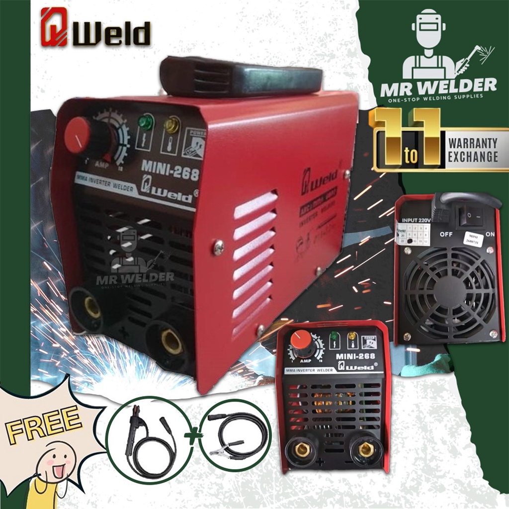 Q WELD Mini MMA268 Heavy Duty Welding Machine (Inverter Model) 1 Year ...