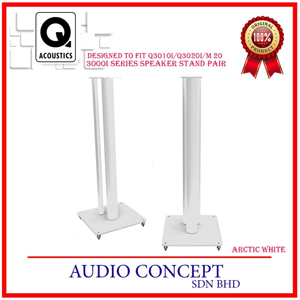 Q Acoustics 3000F SI Speaker Stand Pair (White ) | Shopee Singapore