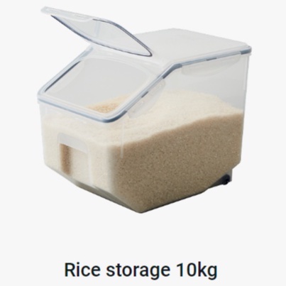LocknLock Official Classic 10kg Rice Case 12L With Cup (HPL-510), rice ...