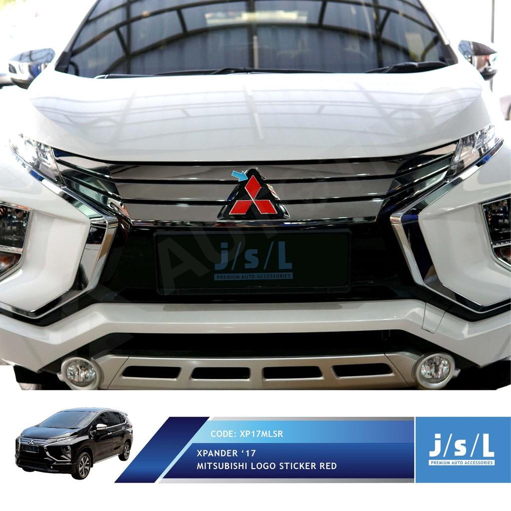MERAH Mitsubishi Xpander Logo Sticker Red Front And Back Waterproof ...