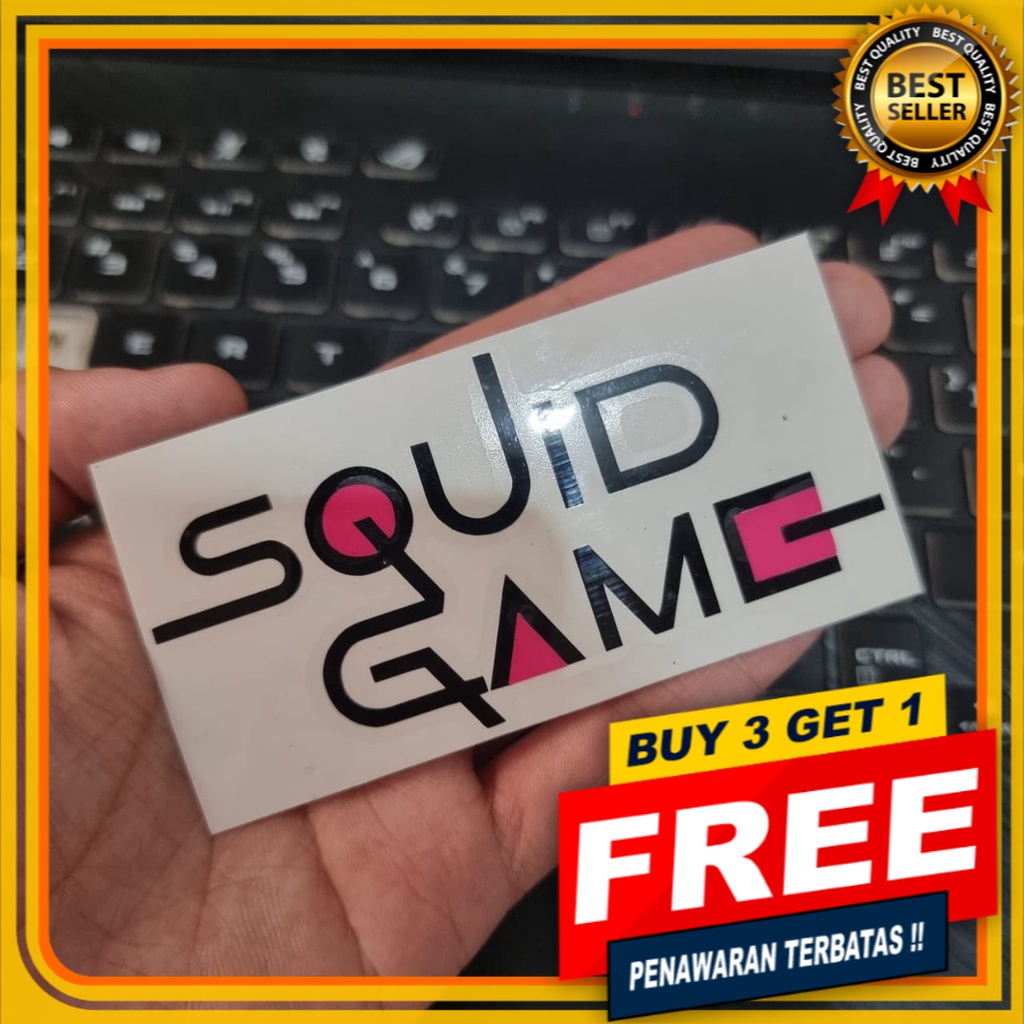 Motorcycle HELMET DECAL CUTTING STICKER CAR GLASS SQUID GAME LOGO COOL ...