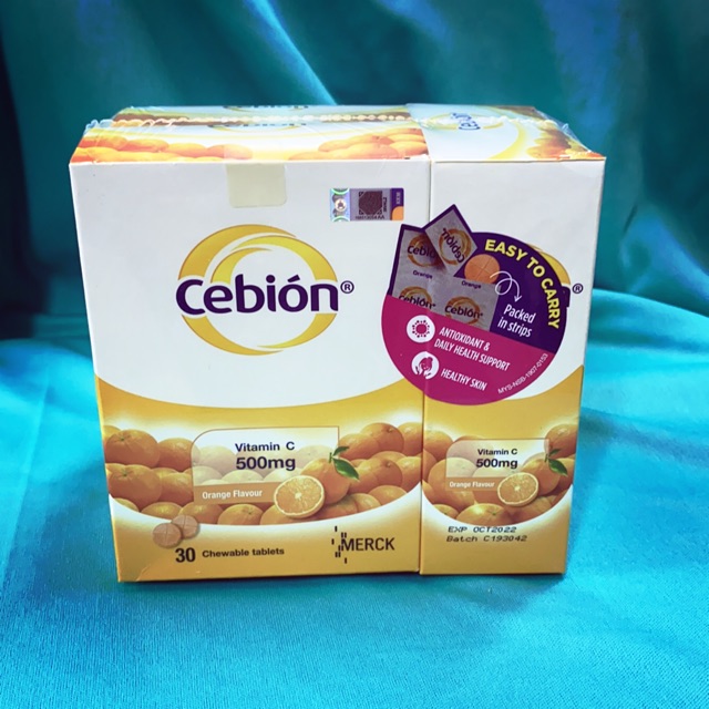 Cebion Vitamin C 500 mg Chewable Tablets 30’s/ 3x30’s Exp 4/2026 ...