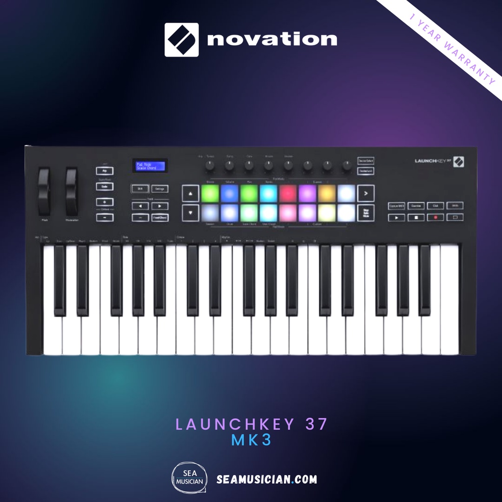 NOVATION LAUNCHKEY 37 MK3 KEYBOARD MIDI CONTROLLER (LAUNCH CONTROL/ 37 ...