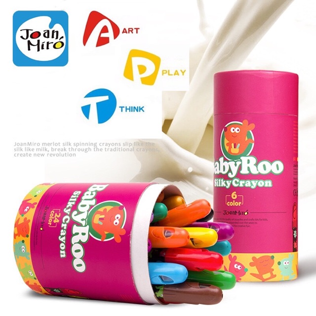 Joan Miro BabyRoo Silky Crayon (12 colors) | Shopee Singapore