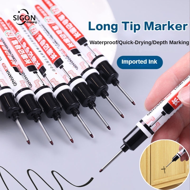 Deep Hole Long Tip Marker Gd Use Water Proof Does Not Drop Ink Marker ...