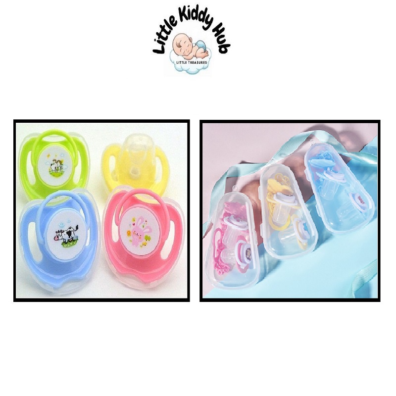 [SG - Ready Stock!!] Baby Silicone Pacifier W Hygienic Cap (Round ...