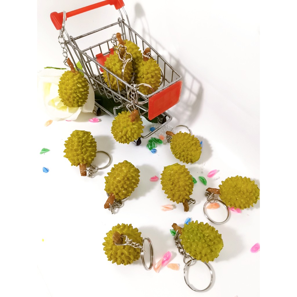 Keychain Durian Keychain Mangosteen A Popular Fruit | Shopee Singapore