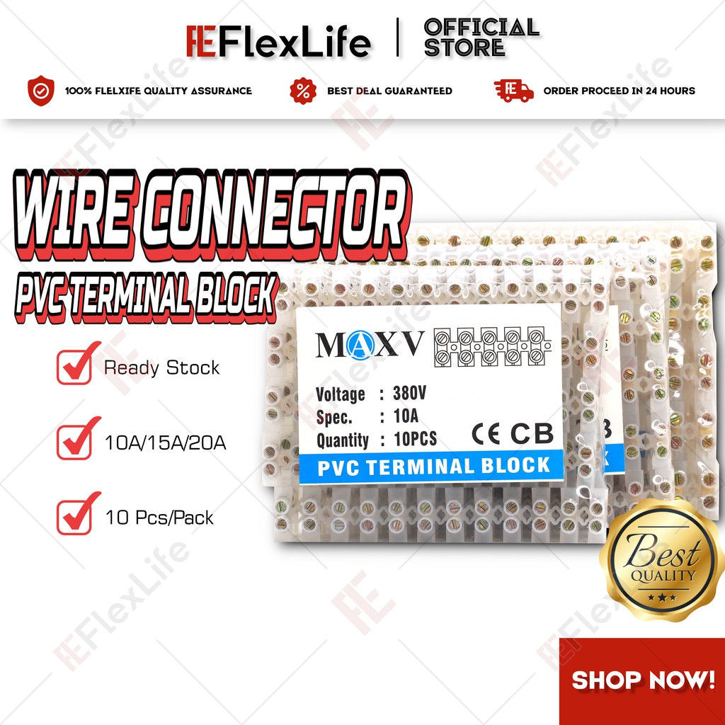 MAX PVC Terminal Block Connector PVC Quick Cable Connector Terminal ...