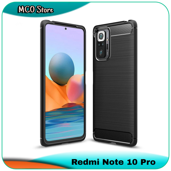 Casing Xiaomi Redmi Note 10 Pro Carbon Fiber Slim Fit Silicone Case ...