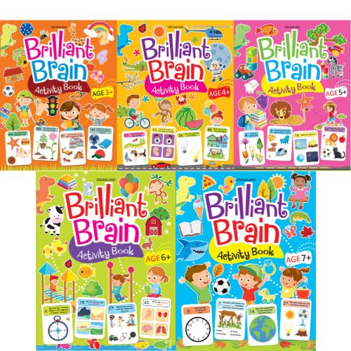 Brilliant Brain Activity Book Age 3/4/5/6/7+ (Dreamland) | Shopee Singapore