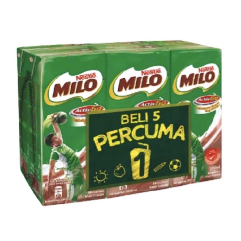 Nestle Milo Packet Drink RTD (6 x 200ml) | Shopee Singapore