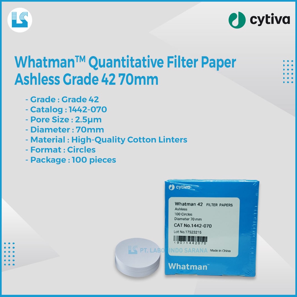 Whatman Filter Paper / Filter Paper Grade 42, 70 mm | Shopee Singapore