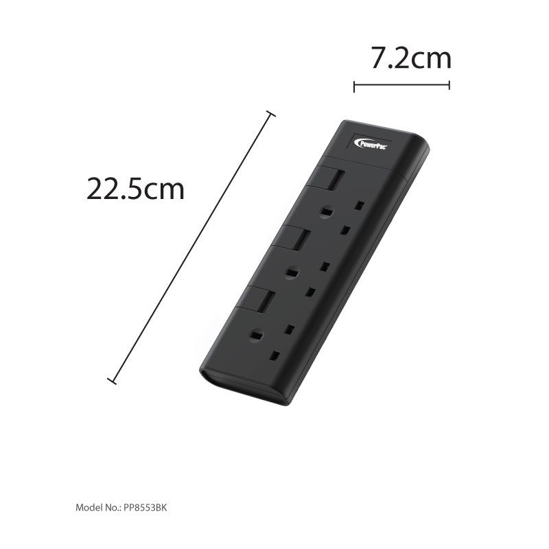 PowerPac Extension Cord, Extension Socket, Power Cord, Power Extension ...