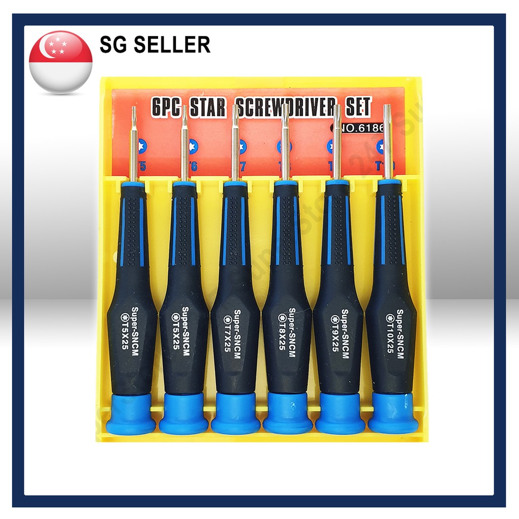 Torx STAR Precision Screwdriver Set T5 T6 T7 T8 T9 T10 | Shopee Singapore