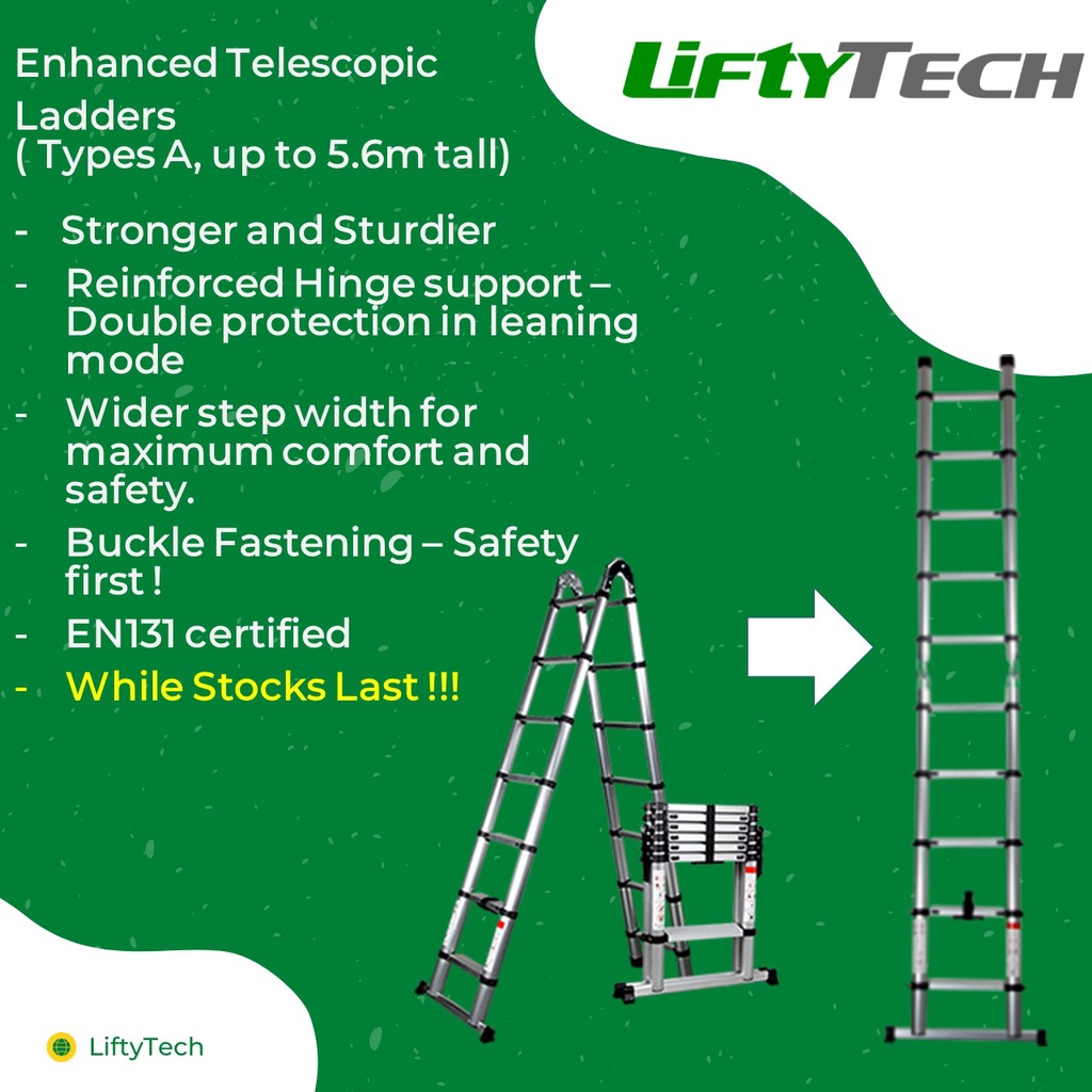 Telescopic Ladder - Enhanced, Type A, Double Sided, Multi-Folding ...