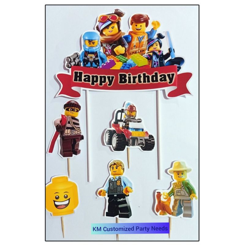 Lego Theme Cake Topper | Shopee Singapore