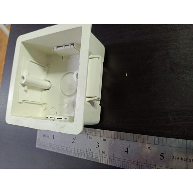 Solid Pvc Surface Type Nut Box Electrical Base Plug Socket Cover Switch ...