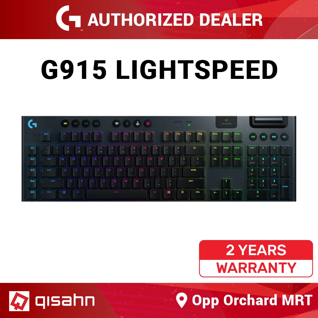 Logitech G915 Lightspeed Wireless / Bluetooth Lightsync RGB Mechanical ...