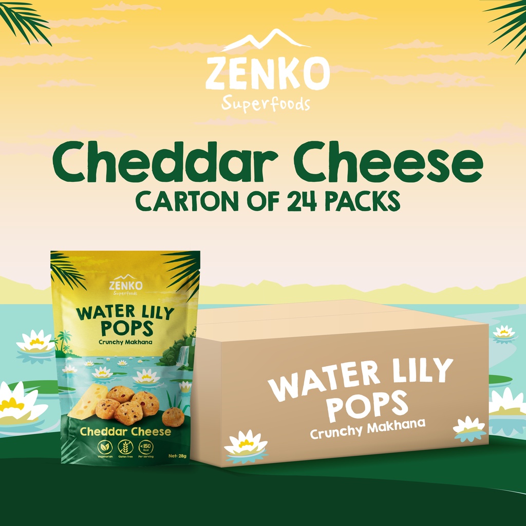 ZENKO Superfoods - Water Lily Pops - Cheese 24 packs (Healthy Snack ...