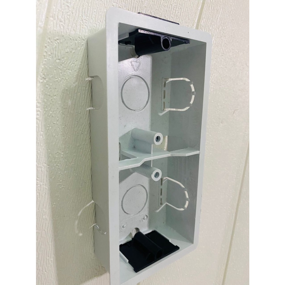 PVC 3X3 SURFACE NUT SWITCH BOX (GOLD BLACK GRAY WHITE)PLUG COVER ...