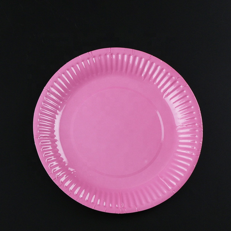 [20pcs/pack] Disposable Colourful Plain Paper Plate / Colourful Plate ...