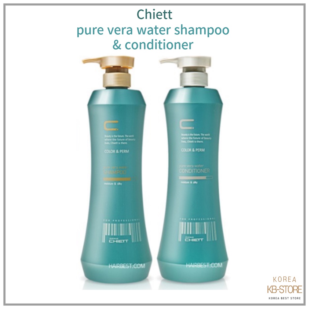 [Chiett] pure vera water shampoo conditioner 1000ml | Shopee Singapore