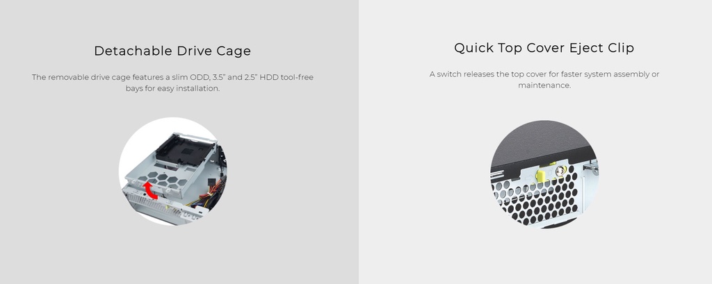 InWin CJ708 Small Form Factor mATX Casing with 265W 80+ Brone PSU (2 ...