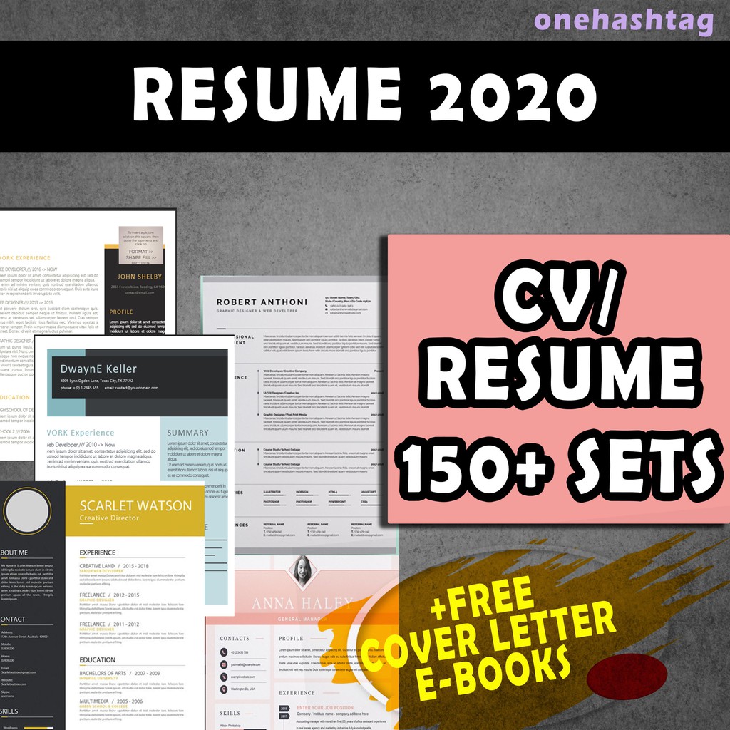 CV / RESUME TEMPLATE 2020!! DESIGN ] | Shopee Singapore