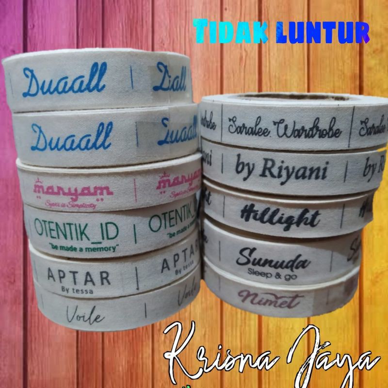 KATUN Cotton Labels / Hijab Labels / Clothes Labels / Clothing Labels ...
