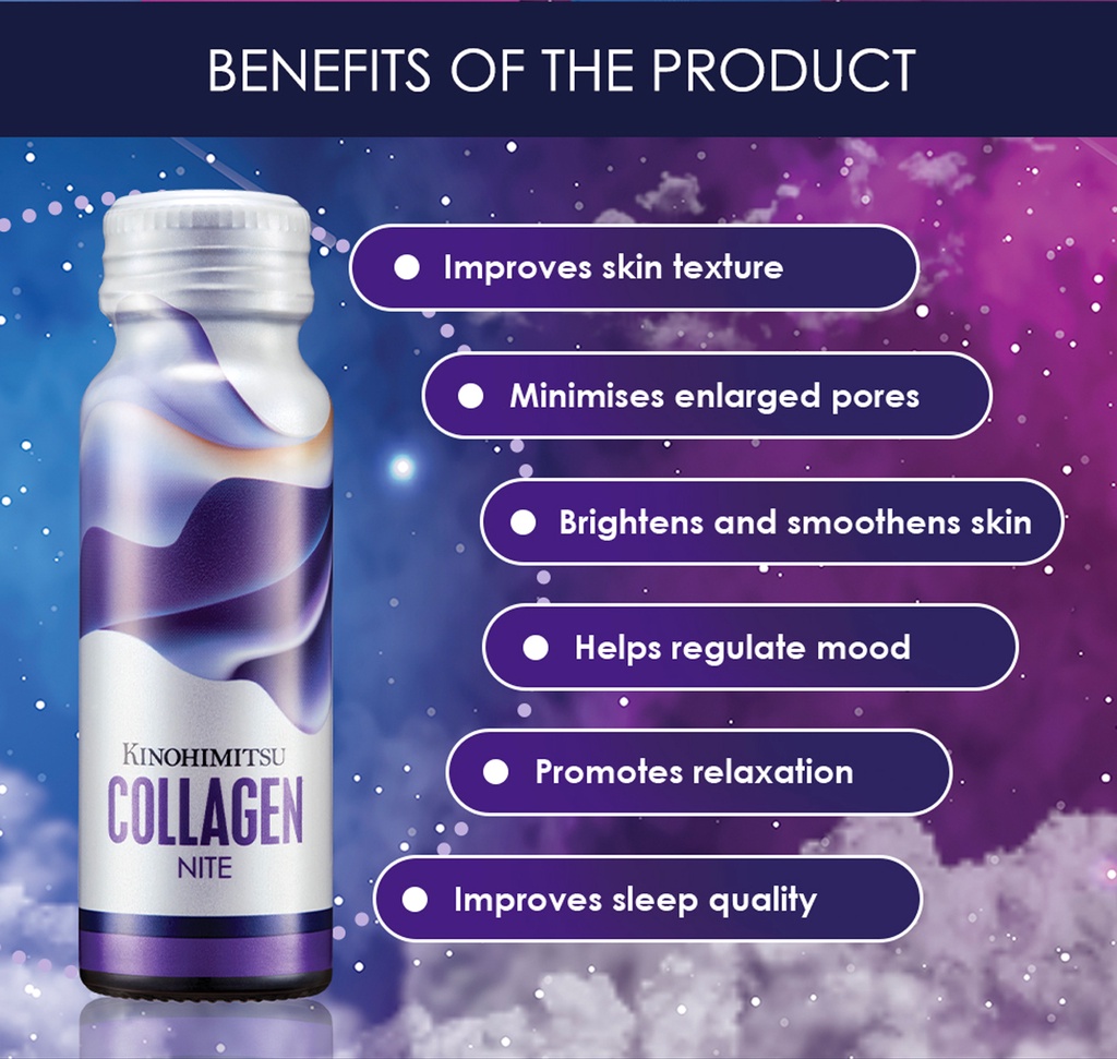 [Mix & Match 30 Bottles] Kinohimitsu Collagen Diamond/Collagen Nite ...