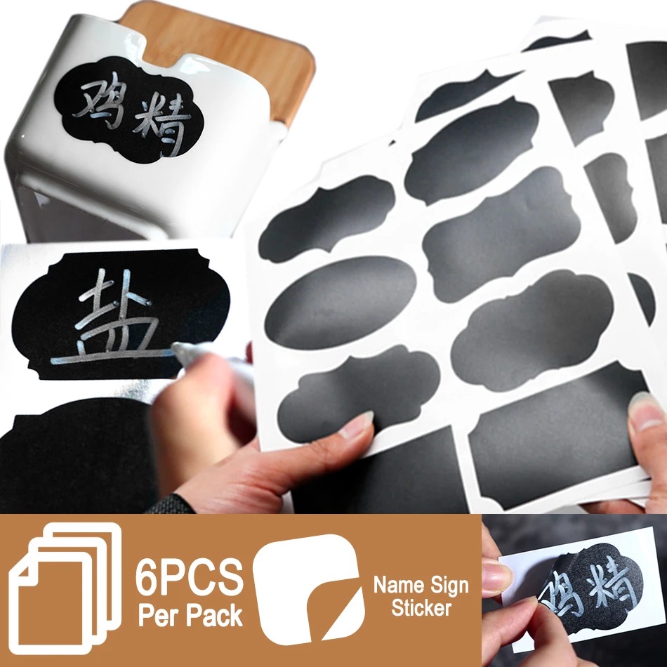 [Elantas] Name Label Identification Sticker Sign ( 1 SET / 6PCS ...
