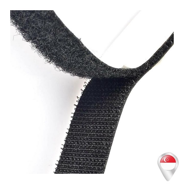 25mm Velcro Tape Magic Tape 2meters/5meters (Black / White) Hook & Loop ...