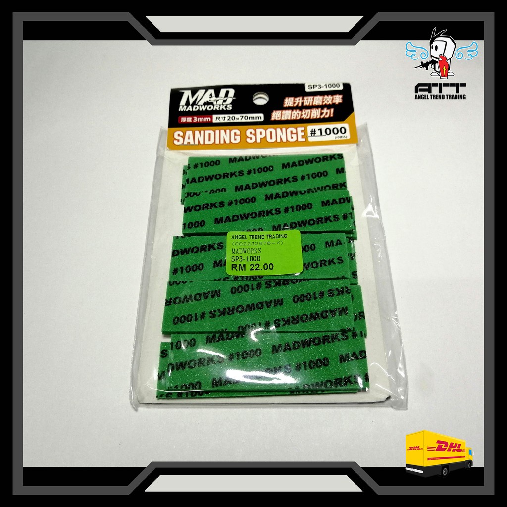 MADWORKS SANDING SPONGE 1000 SP3-1000 (Gunpla Gundam Paint Model Kit ...