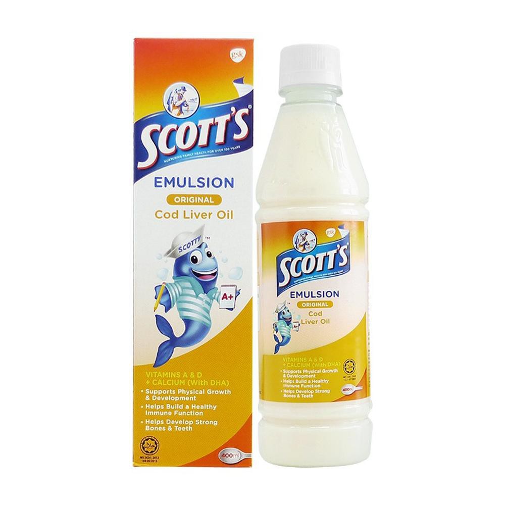SCOTT'S EMULSION LIVER OIL EXTRA 400ML (EXP: 09/2025) | Shopee Singapore
