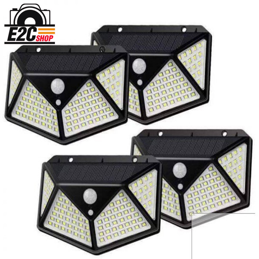 Solar Light 100 LED Wall Sensor Powered Automatic Motion Detection 3 Modes | Shopee Singapore