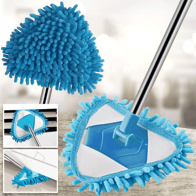 Extendable Long Ceiling Dust Mop Flat Mop Extension Rod Ceiling ...