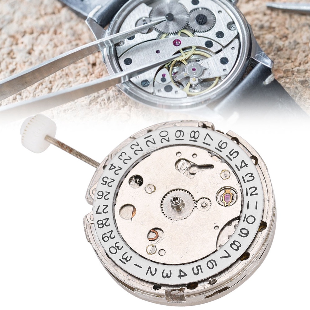 2813 Watch Movement Automatic Mechanical Replacement Part White ...
